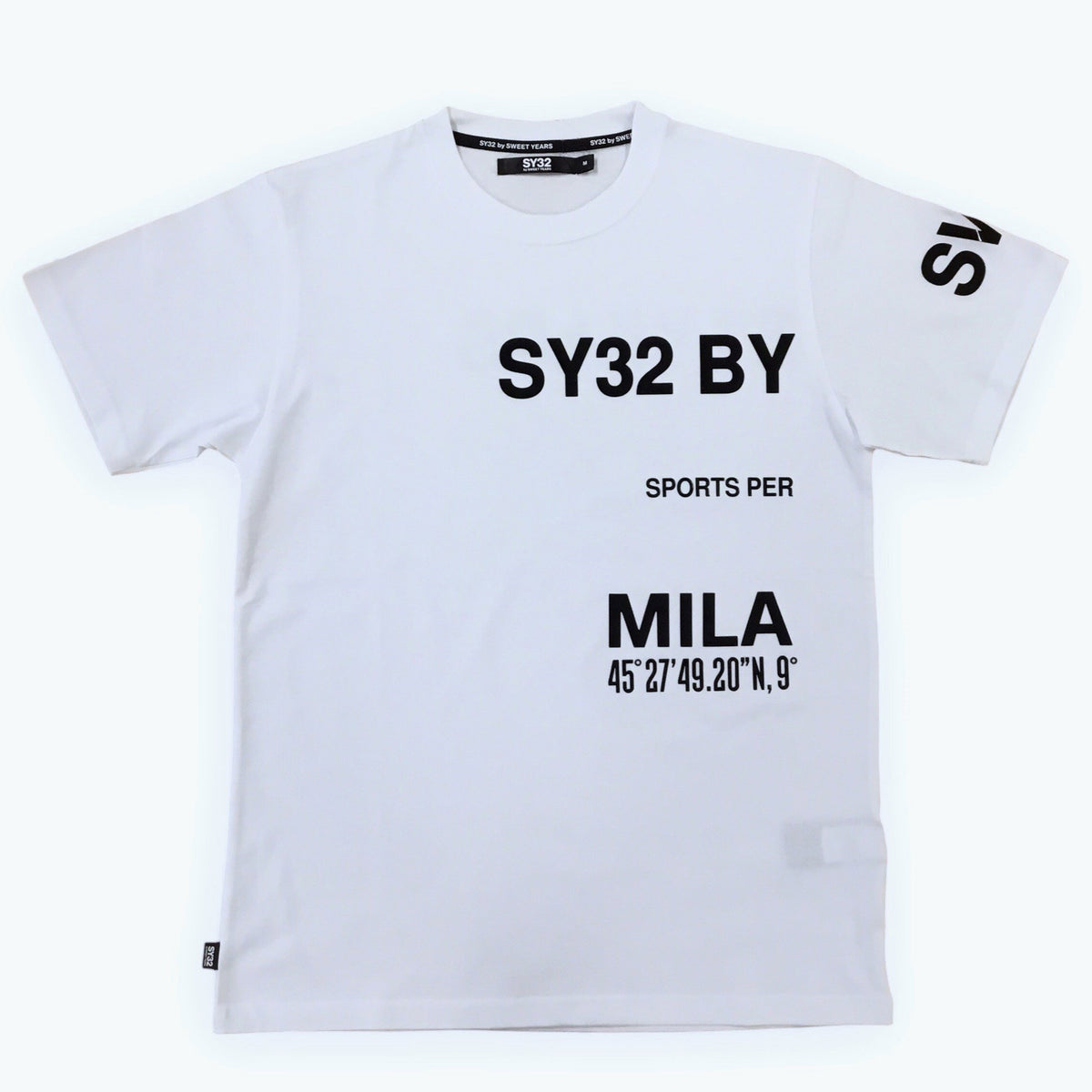 SY32 by SWEET YEARS（エスワイサーティトゥバイスウィートイヤーズ）STRADDLE PRINT TEE No.14159J – RUKA